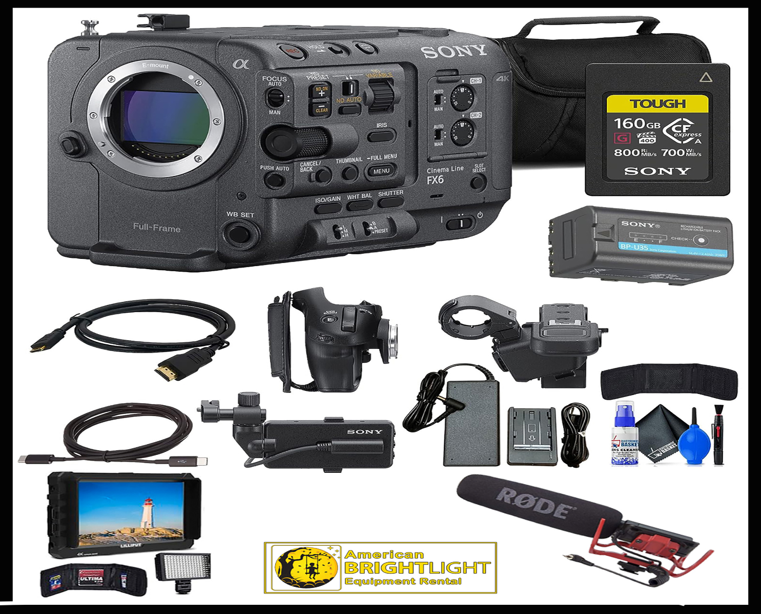 Rent Sony FX6 Full-Frame Cinema Camera ( Package ) in Los Angeles, CA